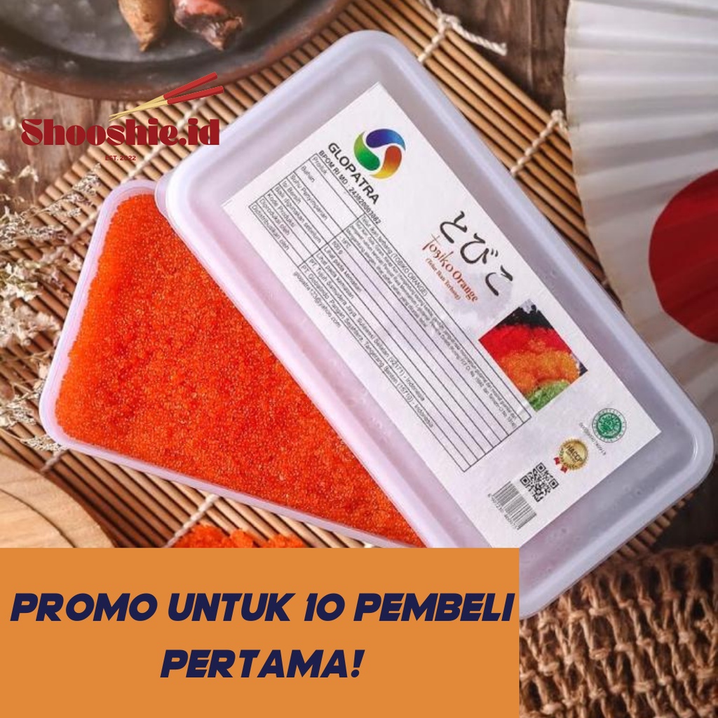 Jual Tobiko Orange Premium / Flying Fish Roe / Telor Ikan Terbang ...