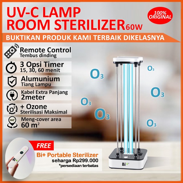 Jual Bi+ UVL60 UV Room Sterilizer Sterilisasi Ruangan 60W | Shopee Indonesia