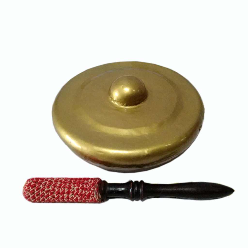 Jual gong besi full dan besi pencu kuningan 20cm 25cm plus pukulan dan ...