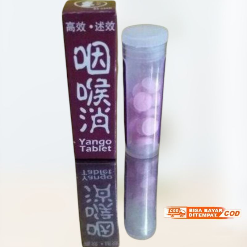 Jual OBAT SAKIT TENGGOROKAN YANGO TABLET Yango Tablet obat ampuh ...