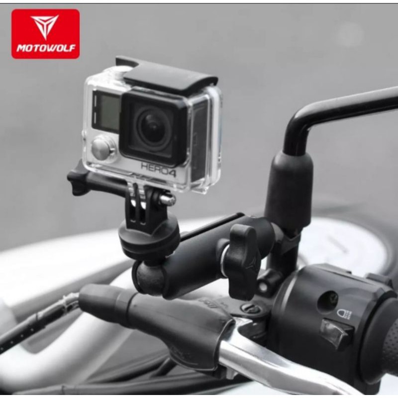 Jual holder kamera go pro universal YAMAHA HONDA SUZUKI dll motowolf ...