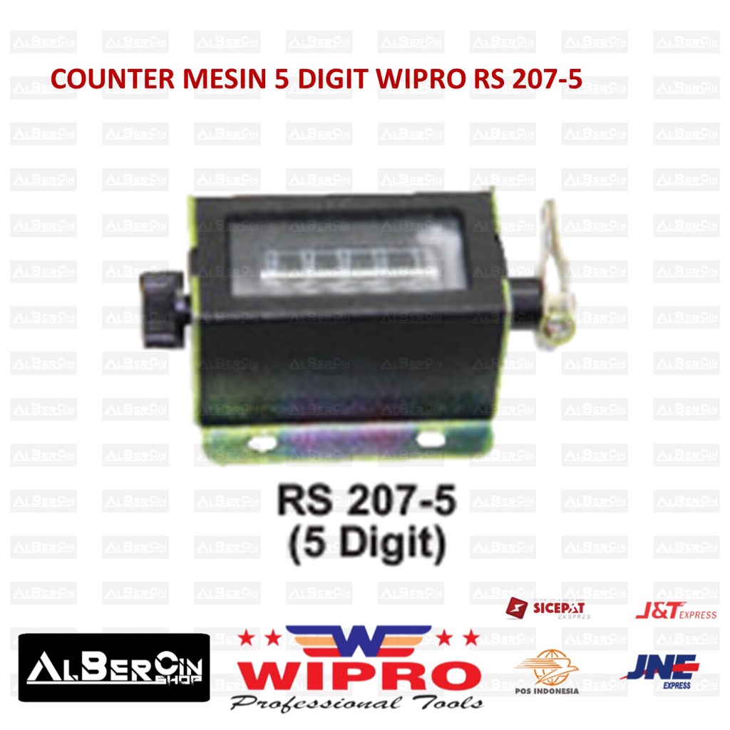 Jual Alat Hitung Mesin Satuan Manual Counter Mesin 5 Digit WIPRO RS 207 ...