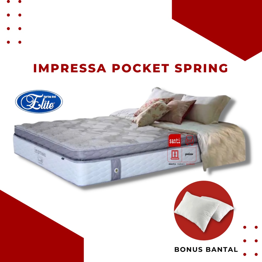 Jual Springbed Elite Serenity Impressa Pocket 180x200 cm (Kasur Only ...