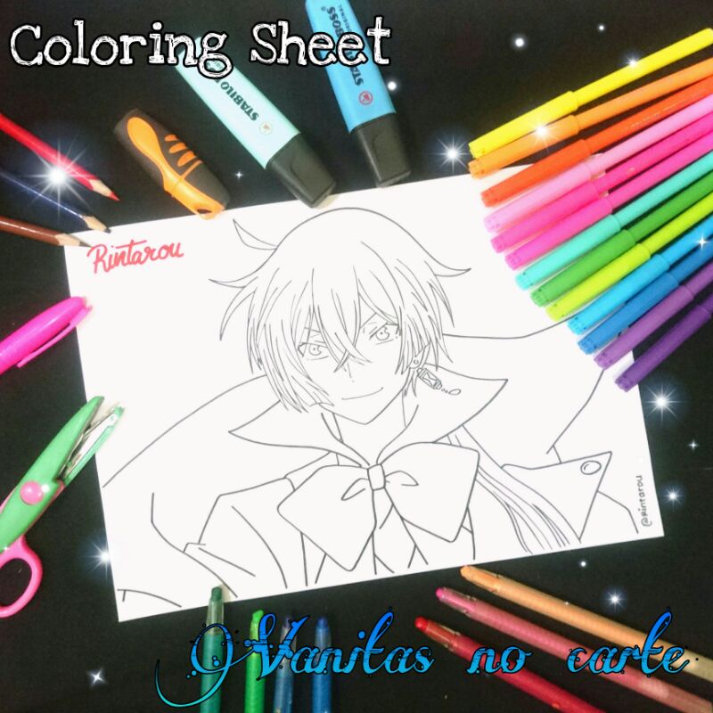 Jual Coloring sheet anime Vanitas no carte | Shopee Indonesia