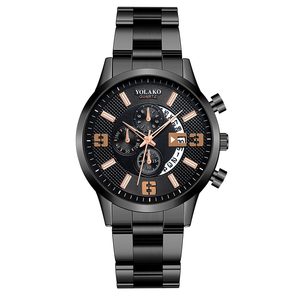 Jual JAM TANGAN PRIA ORIGINAL YOLAKO RANTAI HITAM LUXURY RALINHO ...