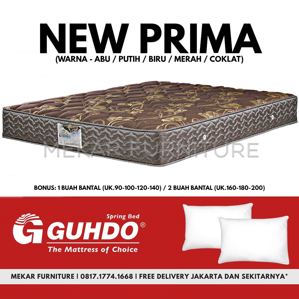 Jual GUHDO New Prima Kasur Spring Bed 180 X 200 - Mekar Furniture | Shopee Indonesia