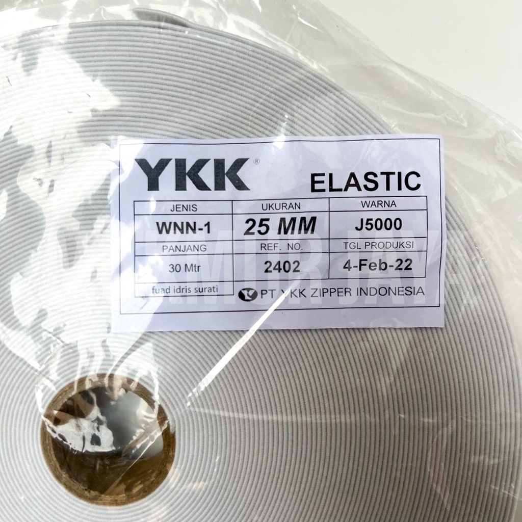 Jual Karet Elastik Elastis YKK Natural WNN-1 2,5cm 25mm J5000 | Shopee ...