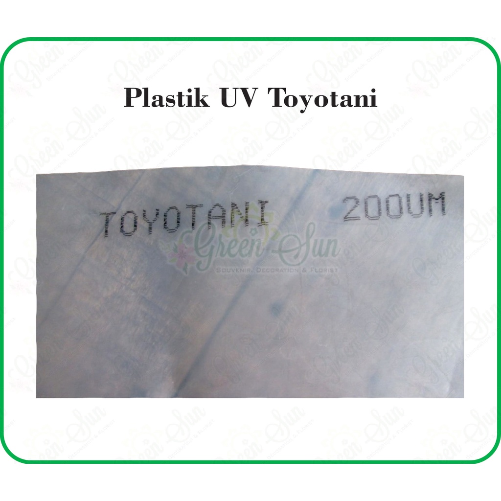 Jual Plastik UV Toyotani Taiwan Lebar 3 Meter - Meteran - Rumah Tanaman - Greenhouse - Anggrek ...