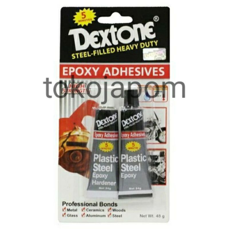 Jual LEM EPOXY / LEM CAMPUR / BESI / SERBAGUNA DEXTONE 5 MENIT Lem Besi ...