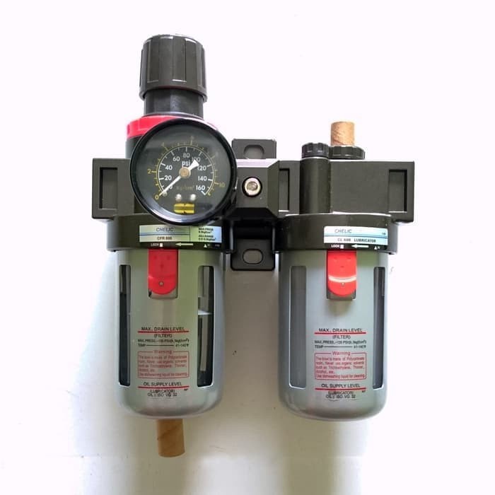 Jual FILTER REGULATOR AND LUBRICATOR 3/4" AUTO DRAIN CHELIC CFC-600-A ...
