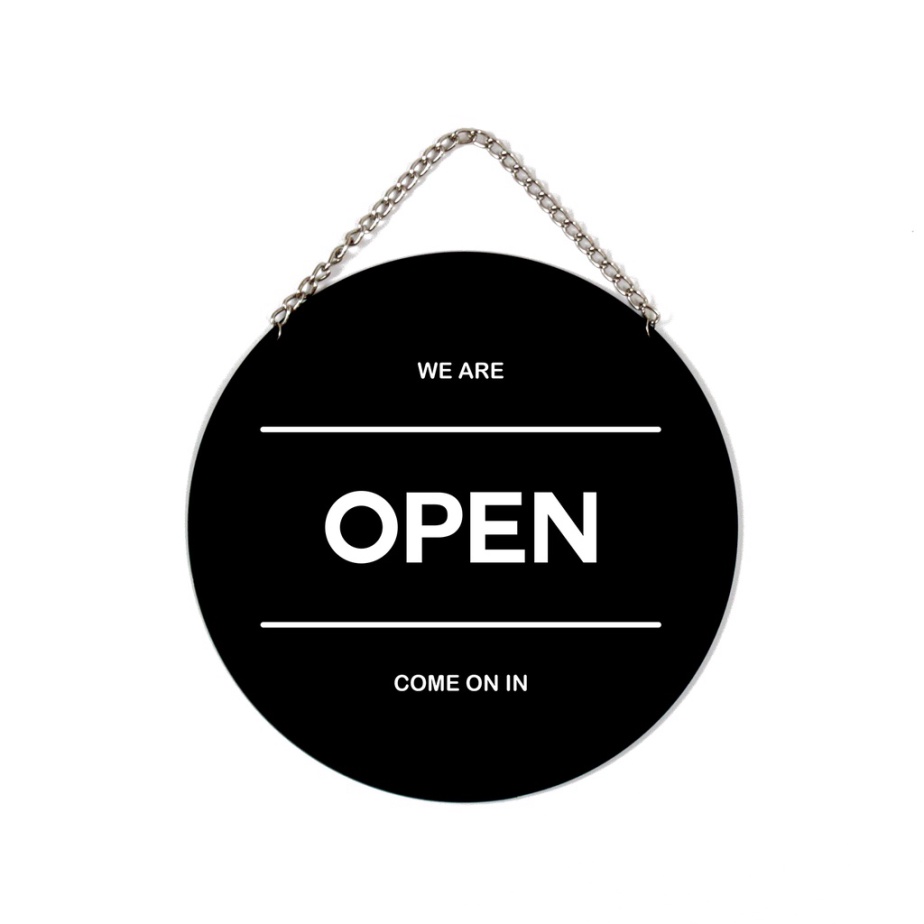 Jual open closed signage - acrylic sign system - open close sign board ...