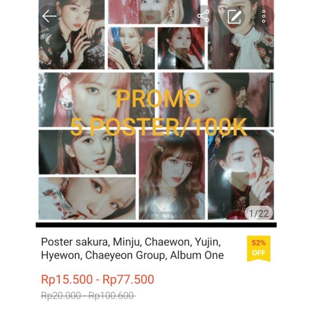 Jual POSTER IZ*ONE ONEIRIC DIARY - UNIT SAKURA YUJIN CHAEWON EUNBI YUJIN + TUBE #IZONE | Shopee ...