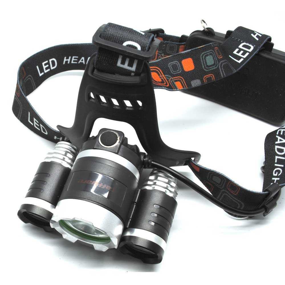 Jual Power Headlamp 3 LED 5000 Lumens Cree XM-L | Shopee Indonesia