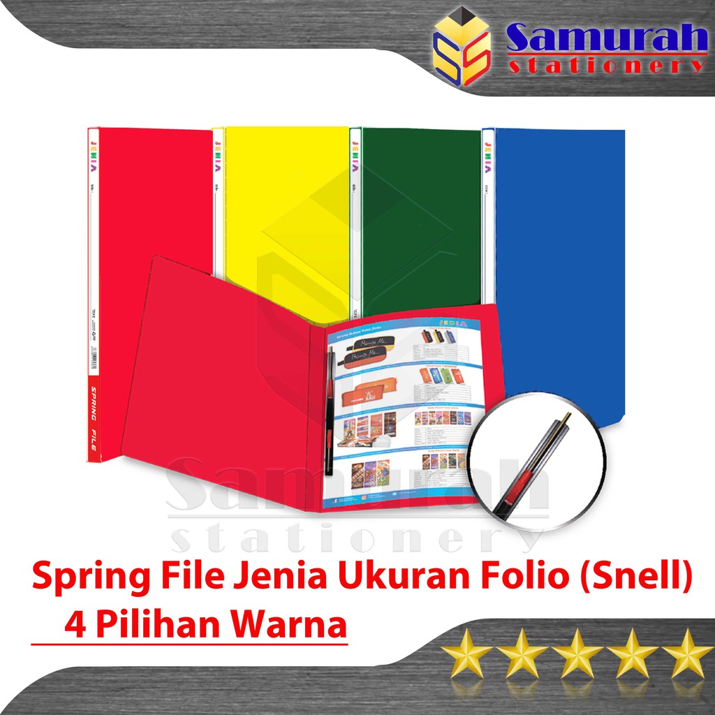 Jual Spring File Polos Ukuran Folio / Map Album Plastik Snell / Acco ...