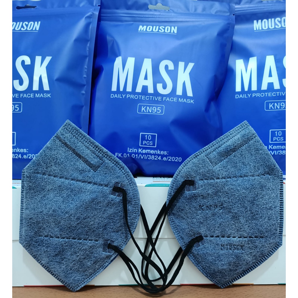 Jual Masker KN95 Mouson Face Mask Isi 10pcs Masker KN 95 Mouson ...