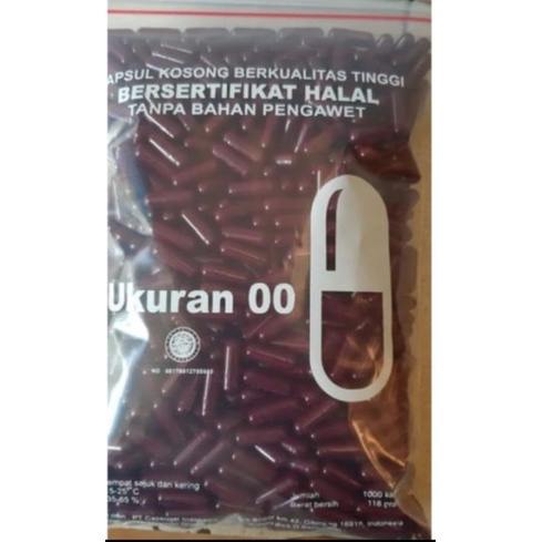Jual cangkang kapsul maroon ukuran 00 isi 1000 pcs | Shopee Indonesia