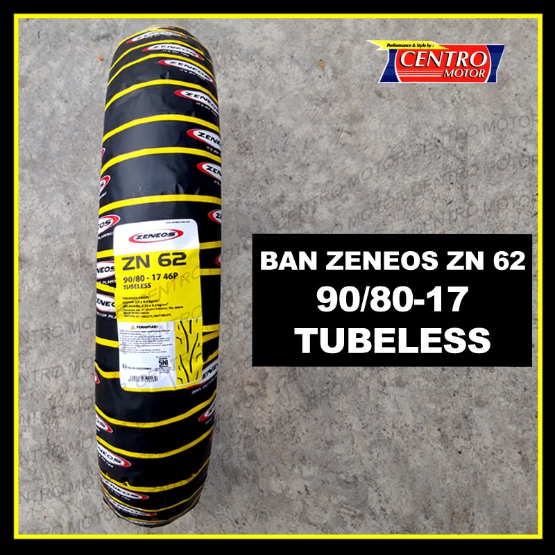 Jual BAN ZENEOS ZN62 90/80-17 TUBELESS.COCOK UNTUK BAN DEPAN NEW VIXION | Shopee Indonesia