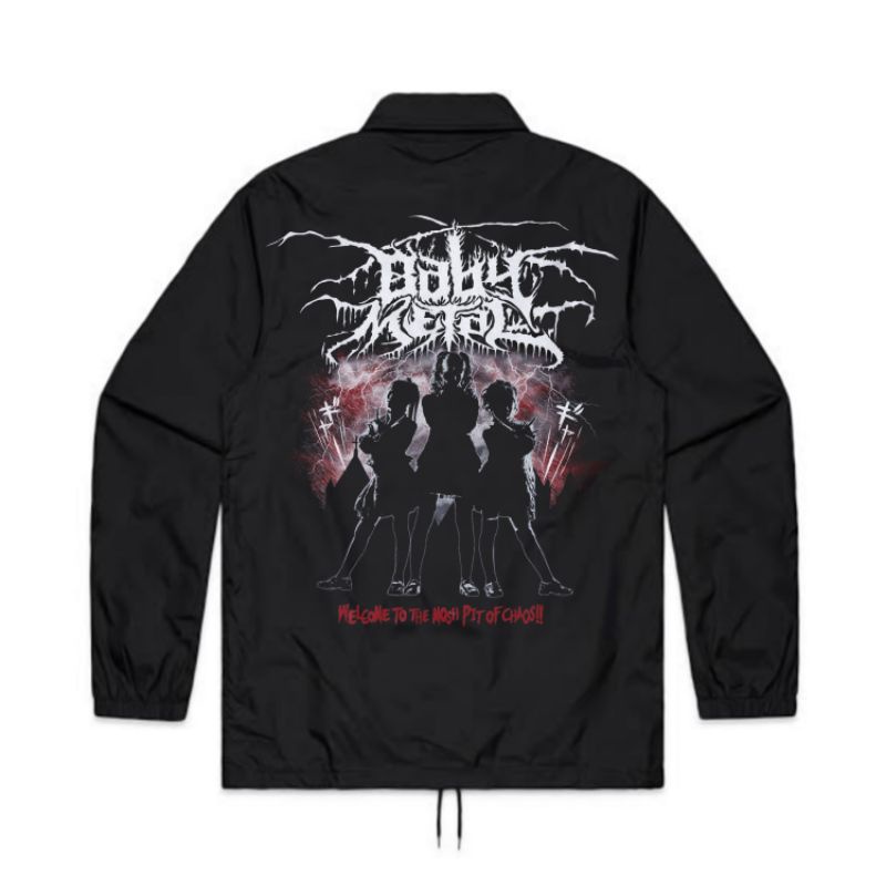 Jual JAKET COACH BAND BABY METAL | WINDBREAKERS DISTRO PRIA HITAM ...