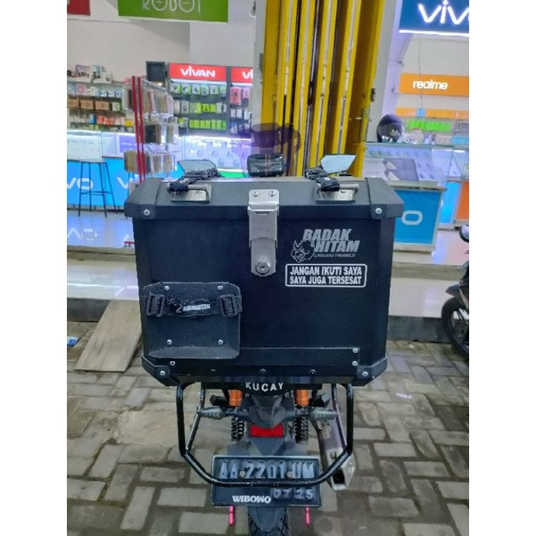 Jual Top Box Pannier Badak Hitam Ukuran 38Liter | Shopee Indonesia