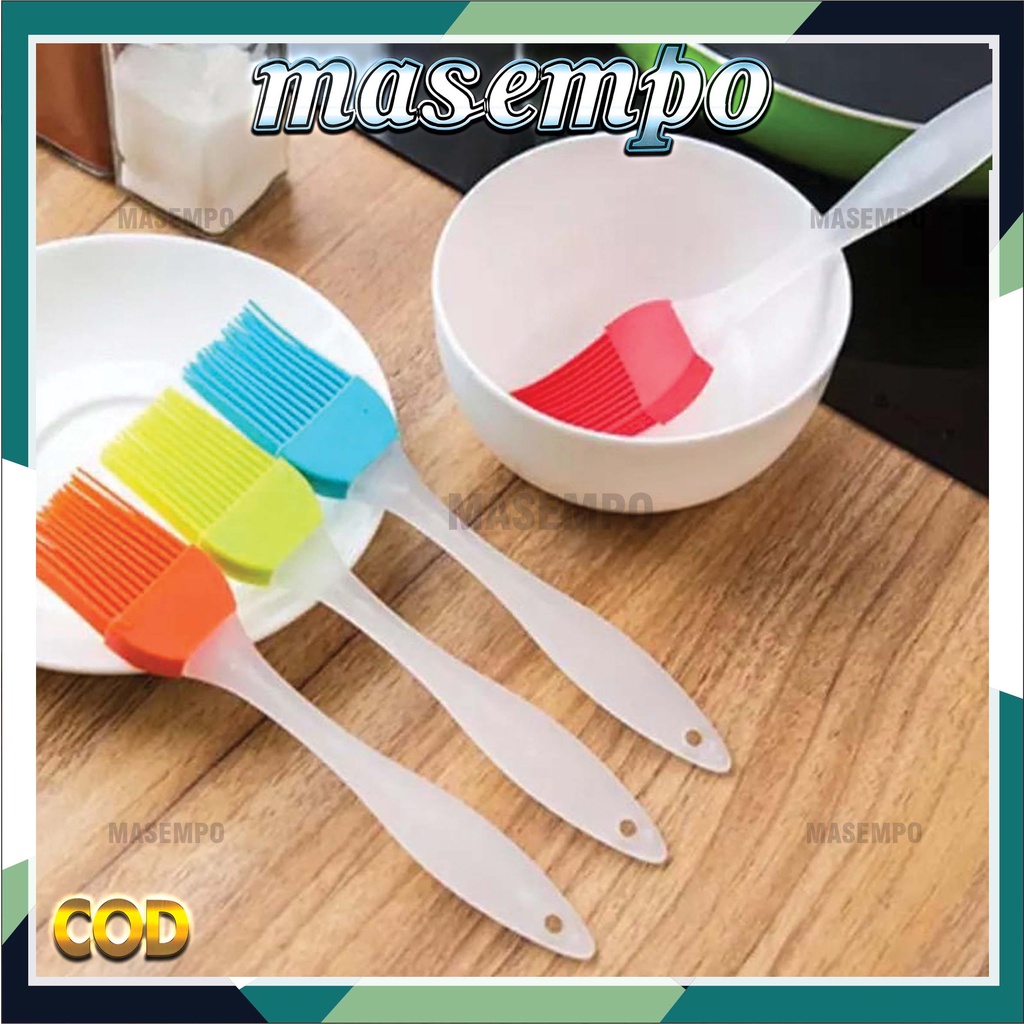 Jual KUAS SILICONE ROTI BRUSH KUAS OLES BUMBU BBQ CAKE SELAI MENTEGA ...