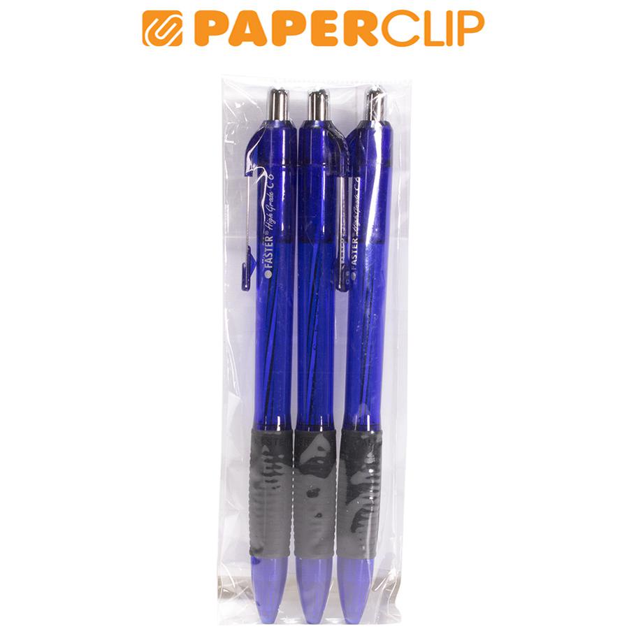 Jual PULPEN / BALLPOINT FASTER RETRACK C6 ISI 3 BIRU | Shopee Indonesia