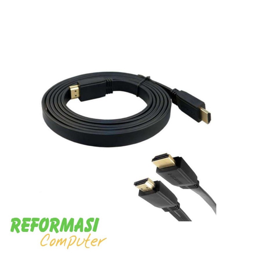 Jual M-TECH KABEL HDMI 3 METER FLAT | Shopee Indonesia