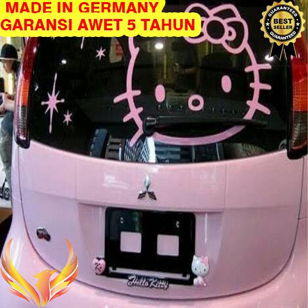Jual TERMURAH Stiker Kepala Hello Kitty Kaca Belakang Mobil Pink Car ...