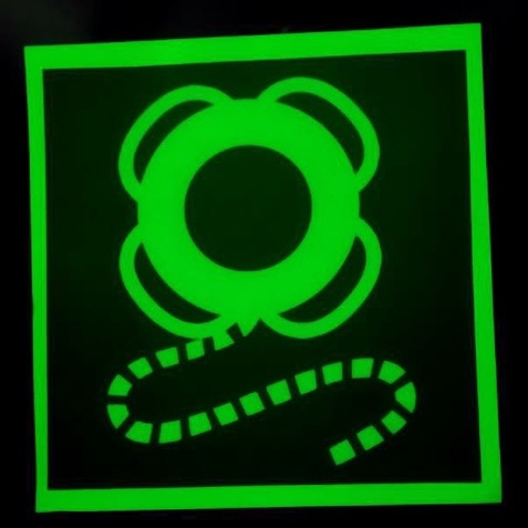 Jual Sticker Safety Sign WhitOut Text Lifebuoy Whith Line / Sticker ...