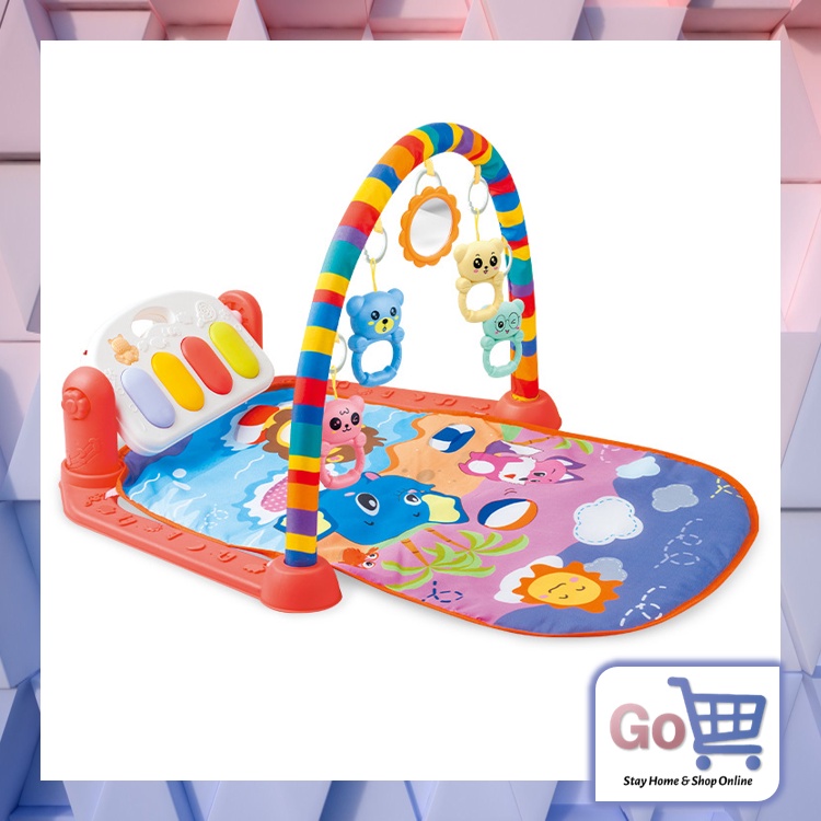 Jual Go - 1034 Baby Toys Rattle & Piano Playmat / Baby Playgym Musical ...