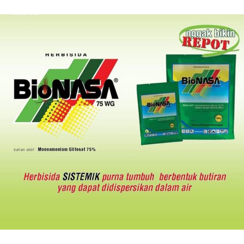 Jual [SATU DUS] Racun Rumput / Herbisida Bionasa Bubuk 500gr 100% Asli ...