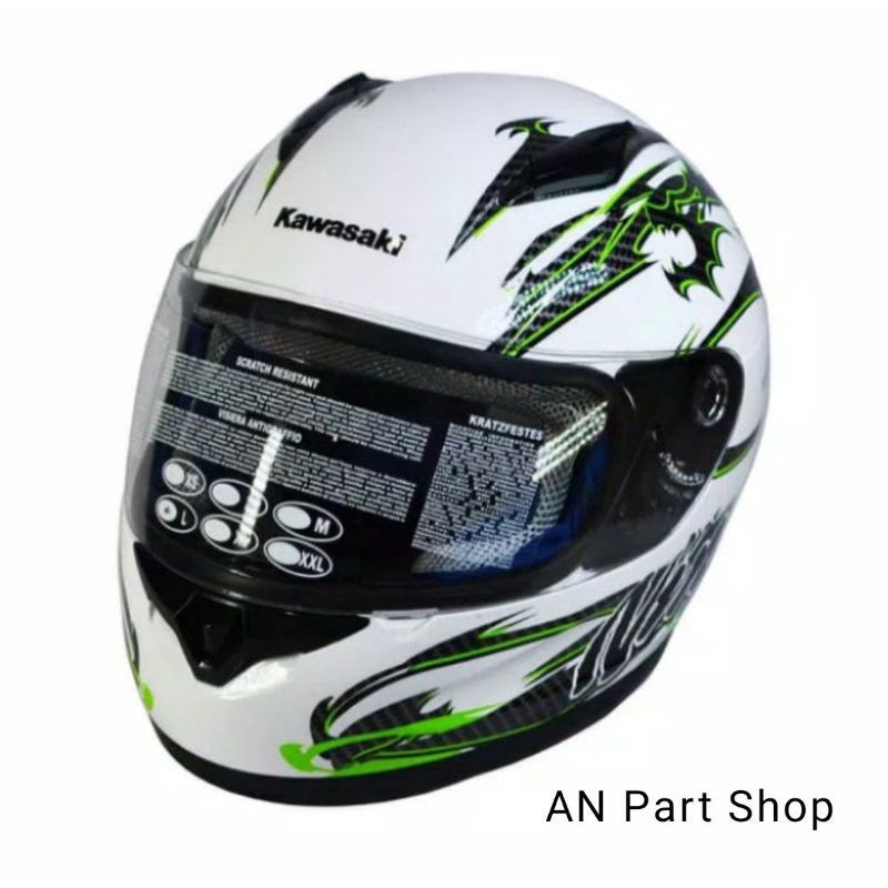 Jual Helm Full Face Fullface Kawasaki Ninja Original | Shopee Indonesia
