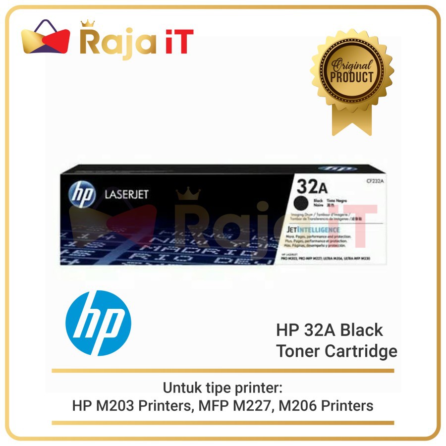 Jual HP Toner 32A Black Original Laser 32 A Cartridge Laserjet (CF232A ...