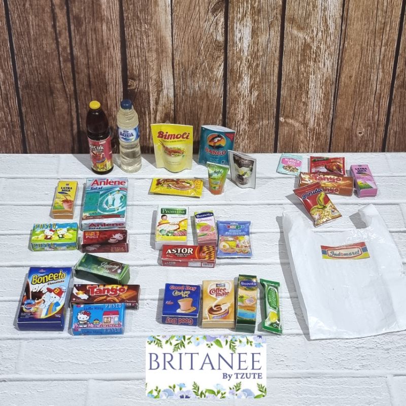 Jual MINIATUR INDOMARET MINIATUR SNACK MINIATUR MAKANAN MINUMAN ...