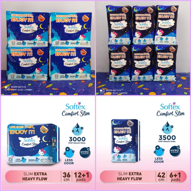 Jual Softex Hello Kitty Comfort Slim 29 Cm, 36 Cm, 42 Cm [PEMBALUT ...