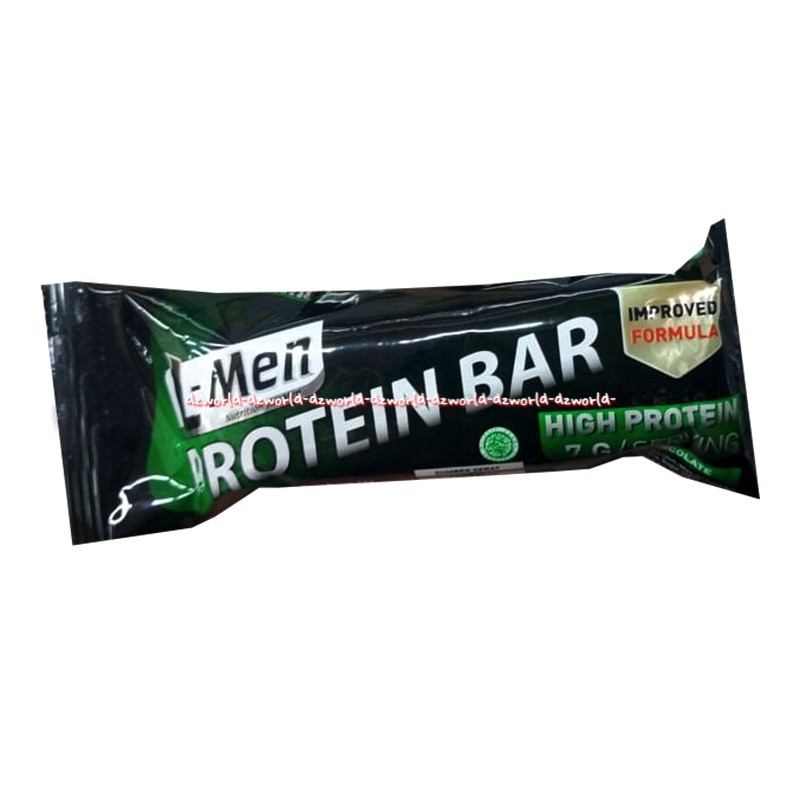 Jual L-Men High Protein Bar 25gr Lmen Snack Rasa Coklat Cemilan Lmen ...