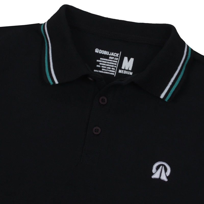 Jual Dobujack Polo Shirt Grandslam Black | Shopee Indonesia