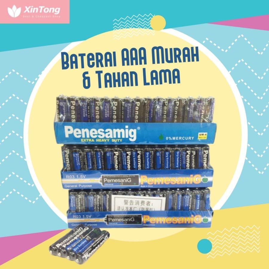 Jual Baterai AAA Murah Awet Tahan Lama Heavy Duty Battery | Shopee ...