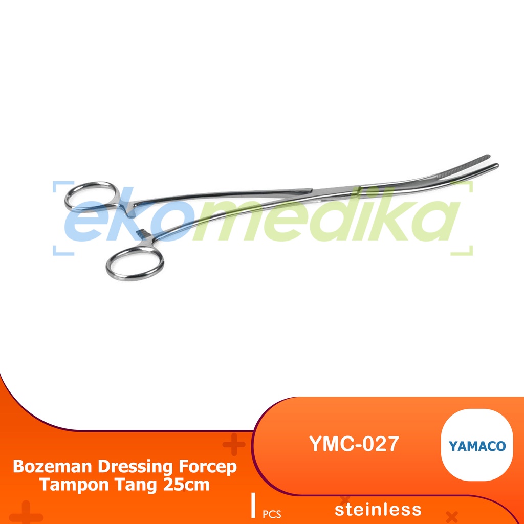Jual Tampon Tang 25cm / Bozeman Dressing / Uterine Forceps 25 cm YAMACO ...
