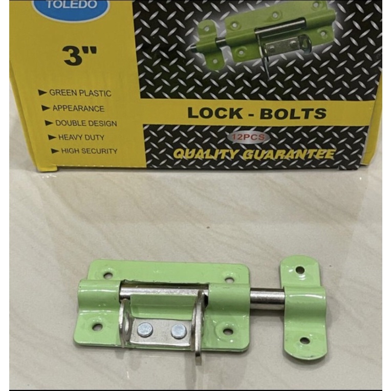 Jual Gtk 3” inci HIJAU TOLEDO grendel tempat kunci gembok pintu jendela ...