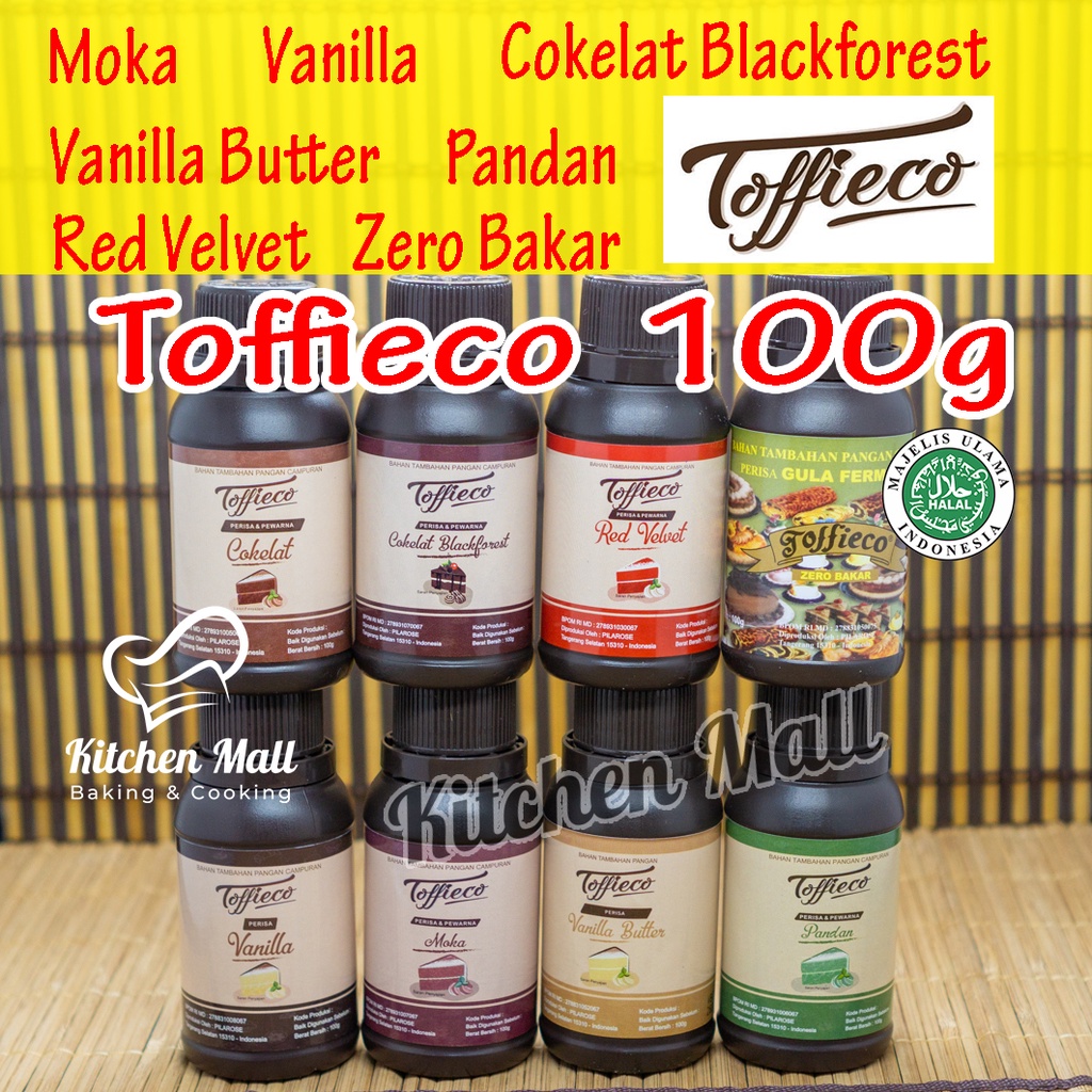 Jual Toffieco Pasta 100 gr Tofieco Moka Tofico Vanilla Butter Pandan ...