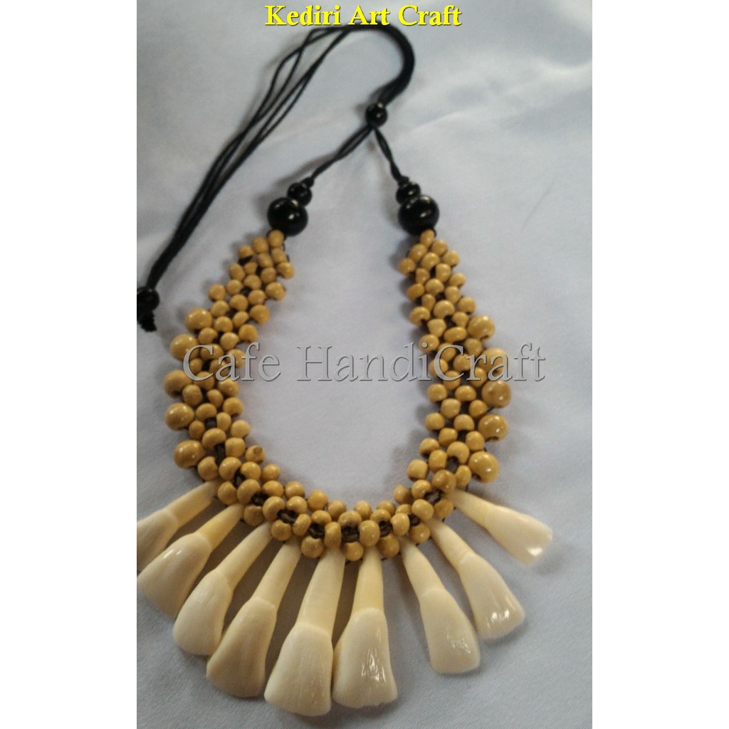 Jual JUAL PRODUK ASLI Kalung Etnik Jember GIGI SAPI Komb KAYU KOPI ...