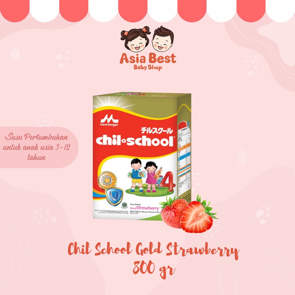 Jual CHIL SCHOOL GOLD STRAWBERRY 800 GR / Susu Pertumbuhan untuk anak ...