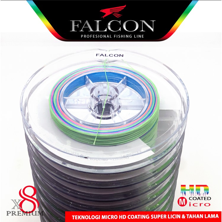 Jual Senar PE X8 Falcon SUPER BRAID 100M connecting | Shopee Indonesia