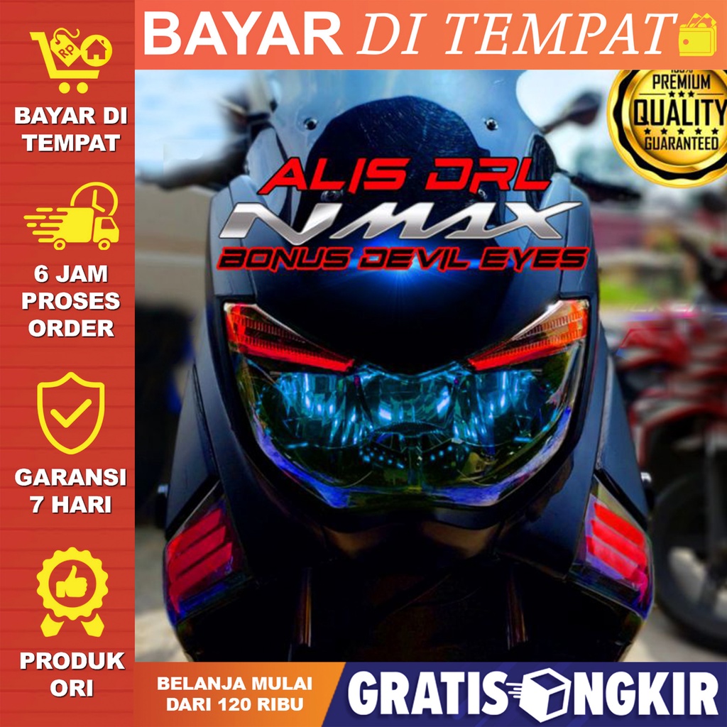 Jual LAMPU ALIS DRL LED BONUS DEVIL EYES NMAX LAMPU SENJA NMAX LAMPU ...