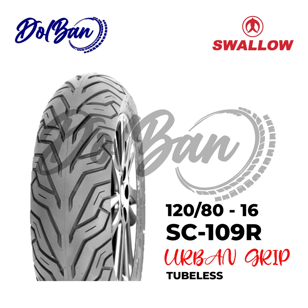 Jual BAN LUAR MOTOR SWALLOW 120/80-16 RING 16 SC-109R URBAN GRIP ...