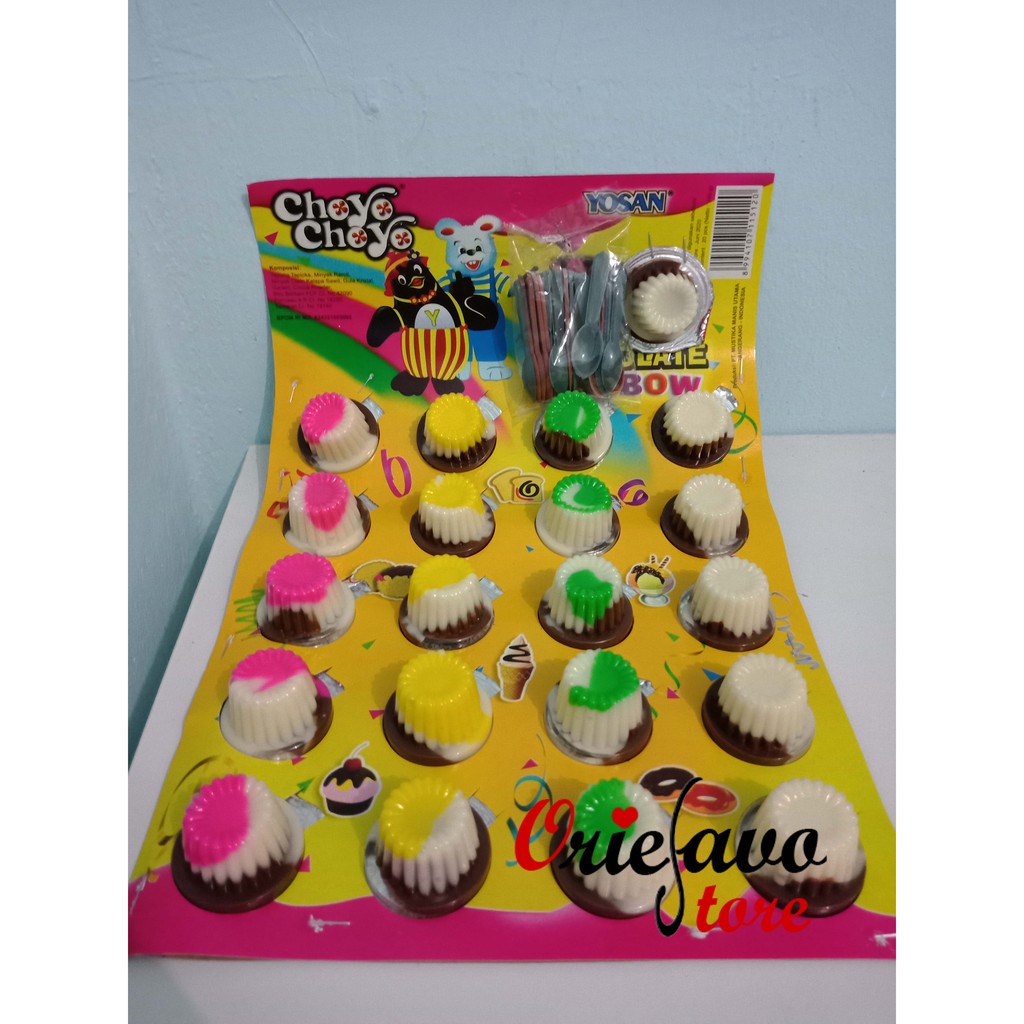Jual Coklat Yosan Choyo Choyo Cup Rainbow Jadul | Shopee Indonesia