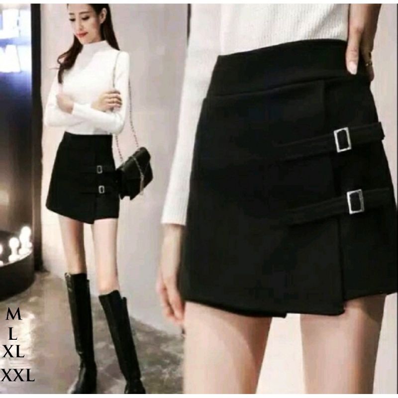 Jual Rok Celana Mini Skirt Star Belt Jumbo Remaja Dewasa Korean Style ...