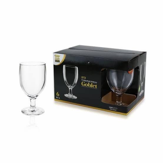 Jual Gelas | Gelas Plastik Goblet Cantik Wine Golden Dragon 872 - 325Ml | Shopee Indonesia