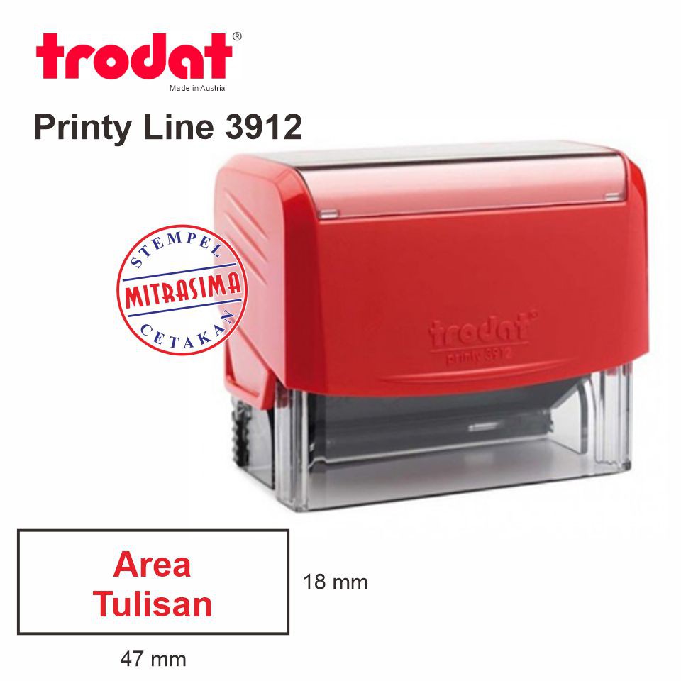 Jual Stempel Trodat 3912 ( Model Ekonomis bentuk Persegi ) | Shopee Indonesia