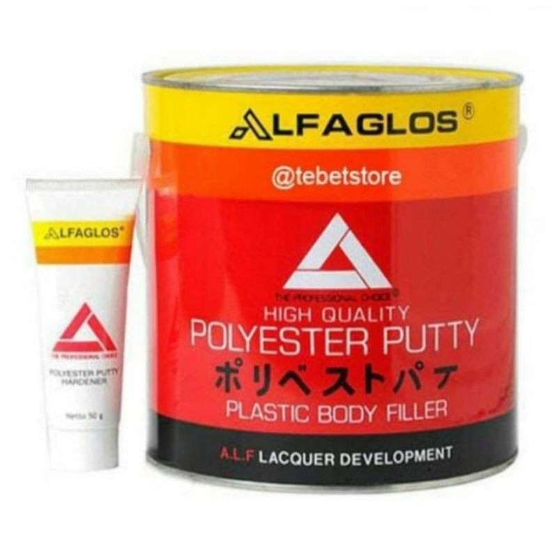 Jual Dempul alfaglos galon 3 kg set. dempul mobil. dempul besi | Shopee ...